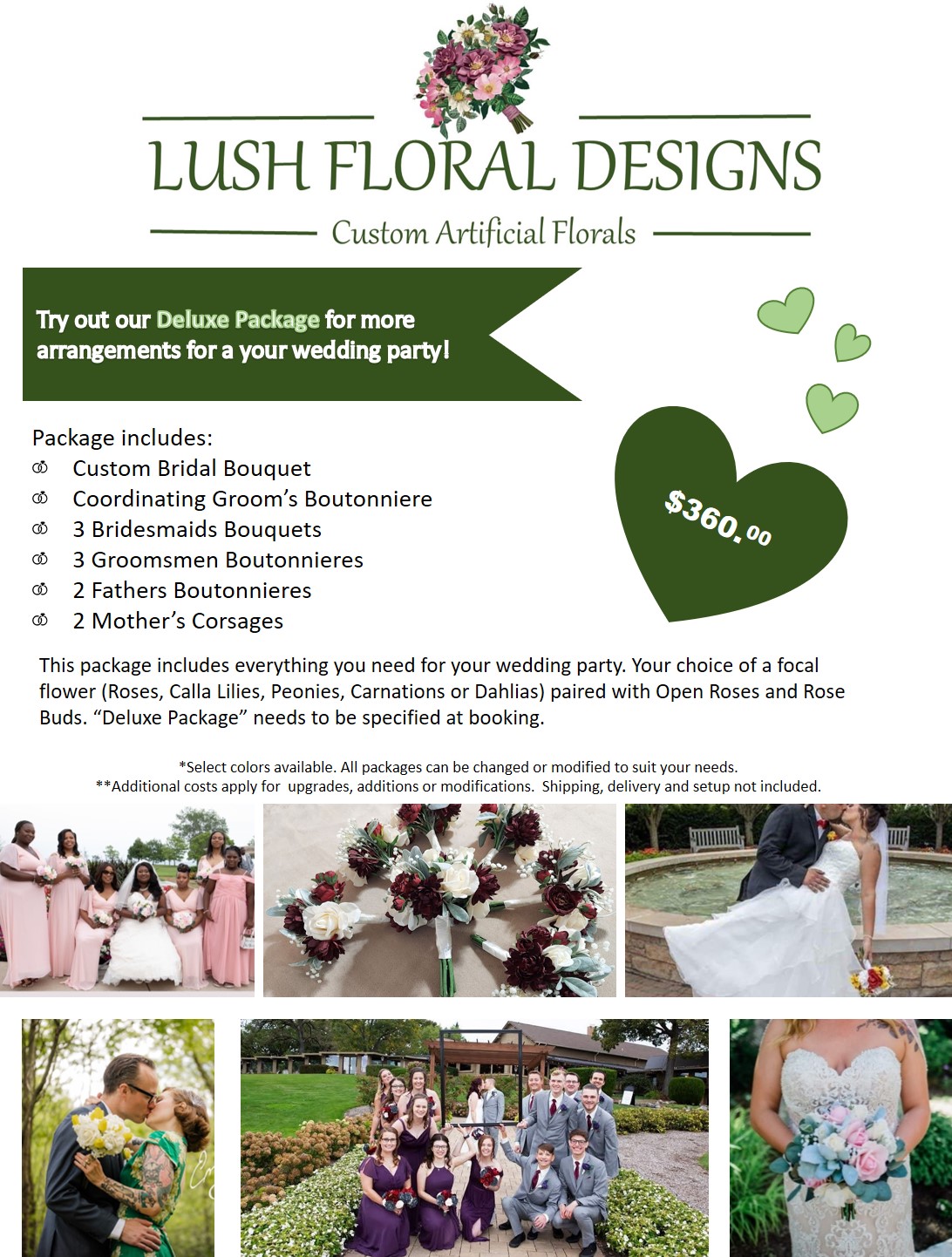 Lush Floral Designs Packages – Lush Floral Designs