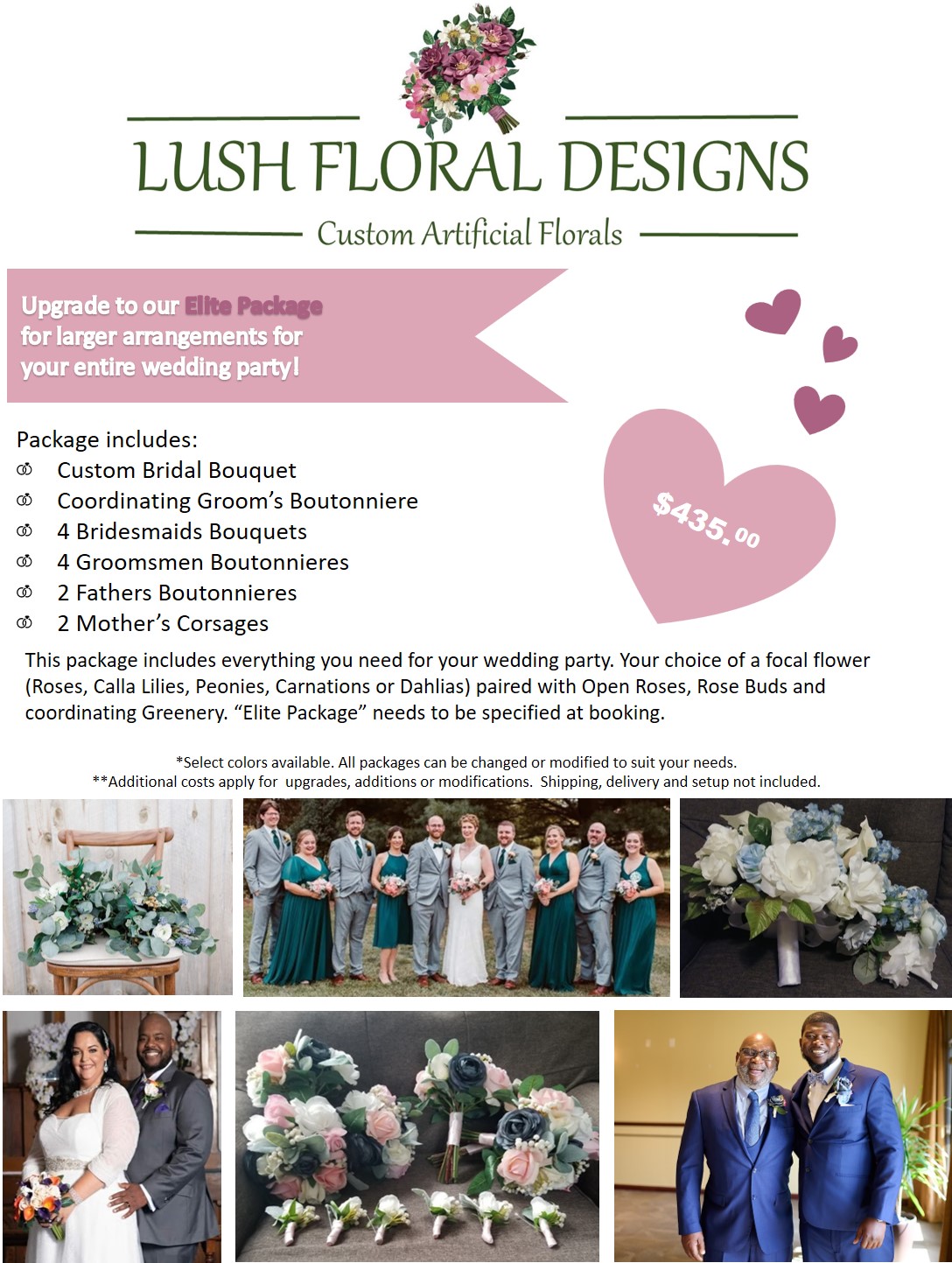 Lush Floral Designs Packages – Lush Floral Designs
