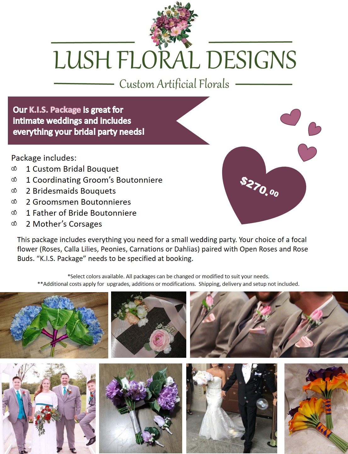 Lush Floral Designs Packages – Lush Floral Designs